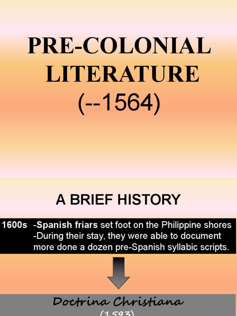 Pre-Colonial Literature | PDF | Luzon | Philippines