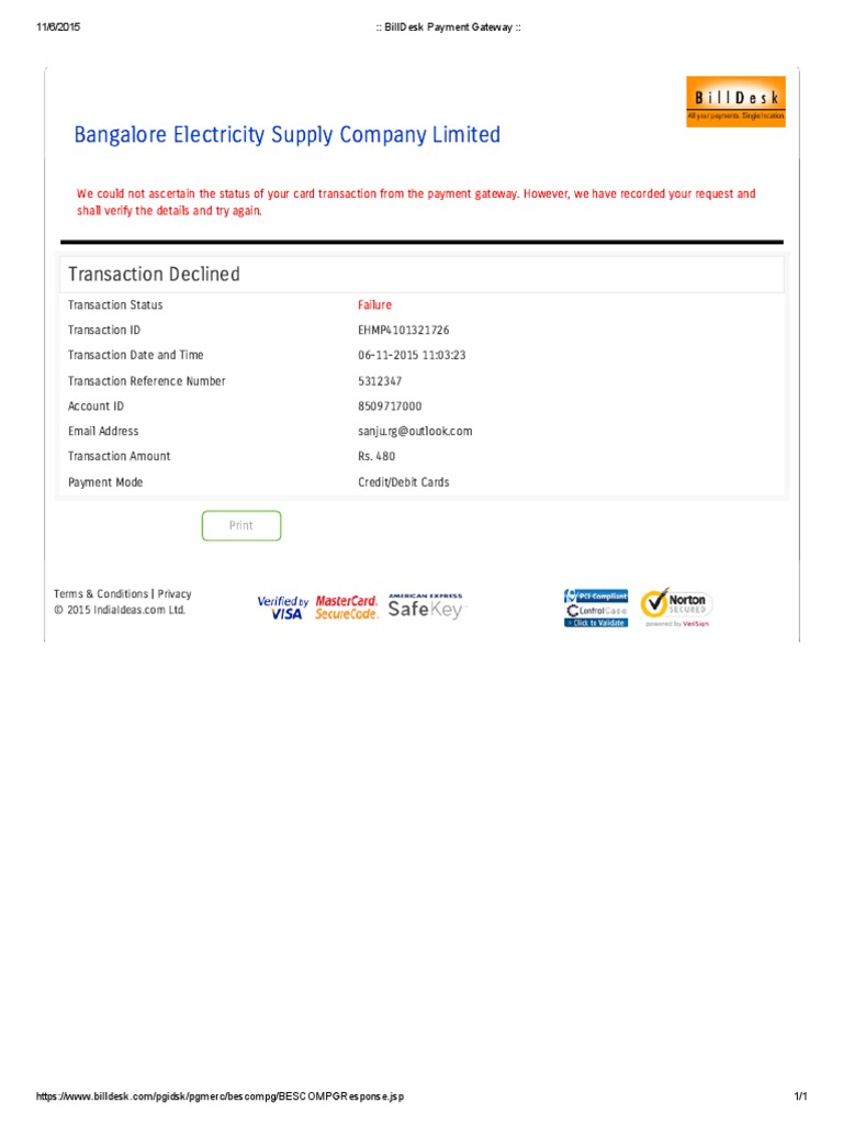 Electricty Bill Format | PDF
