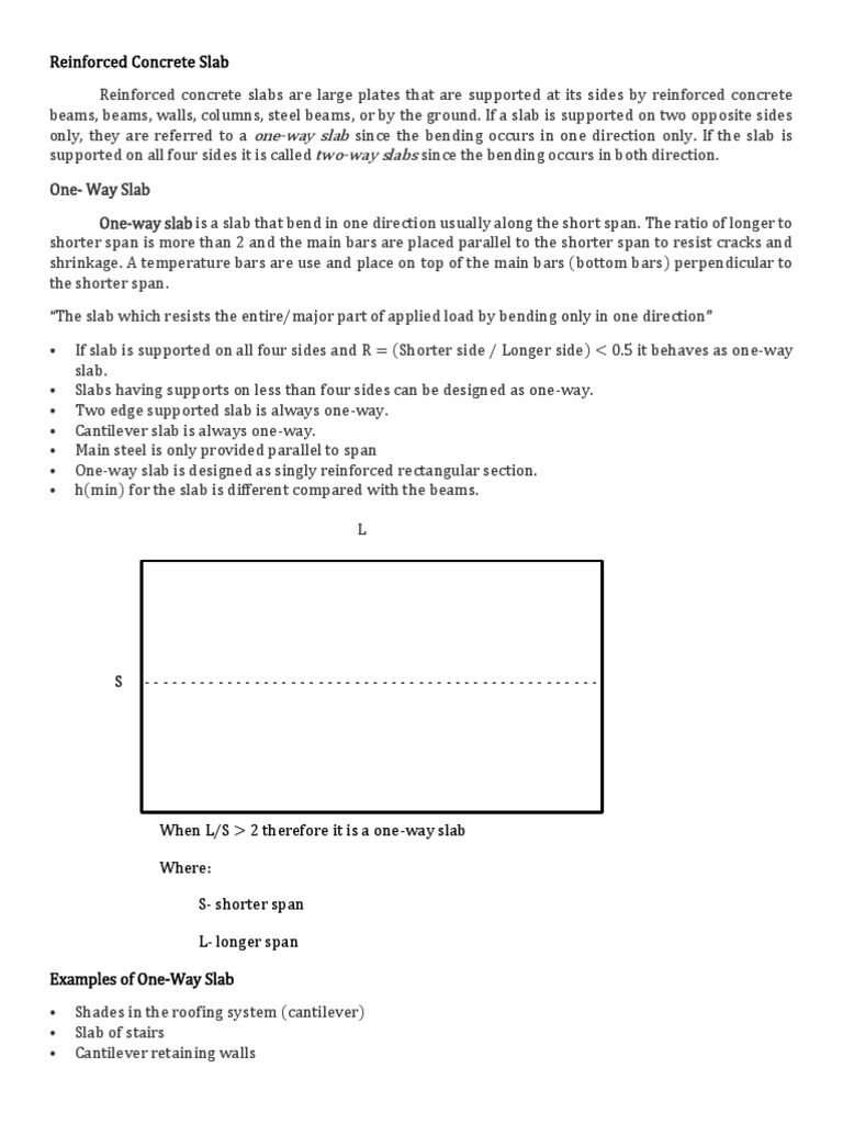 Reinforced Concrete Slab: Analysis and Design of Slabs | PDF | Beam ...