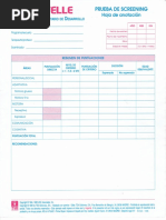 Prueba de Screening Battelle | PDF