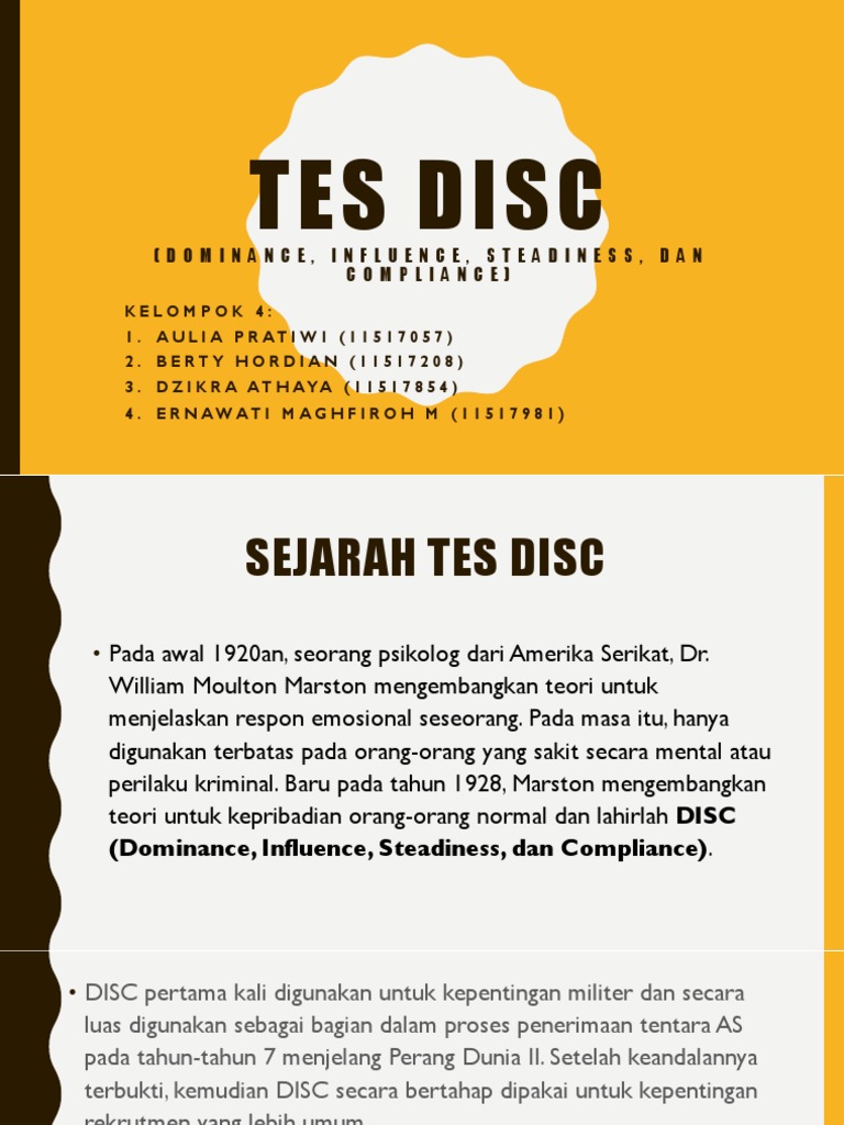 Tes Disc | PDF
