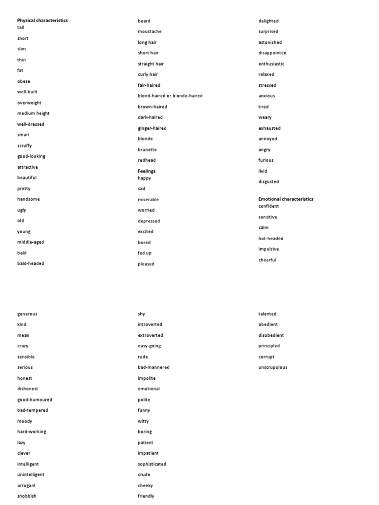 Physical Characteristics Overview | PDF | Biological Anthropology ...