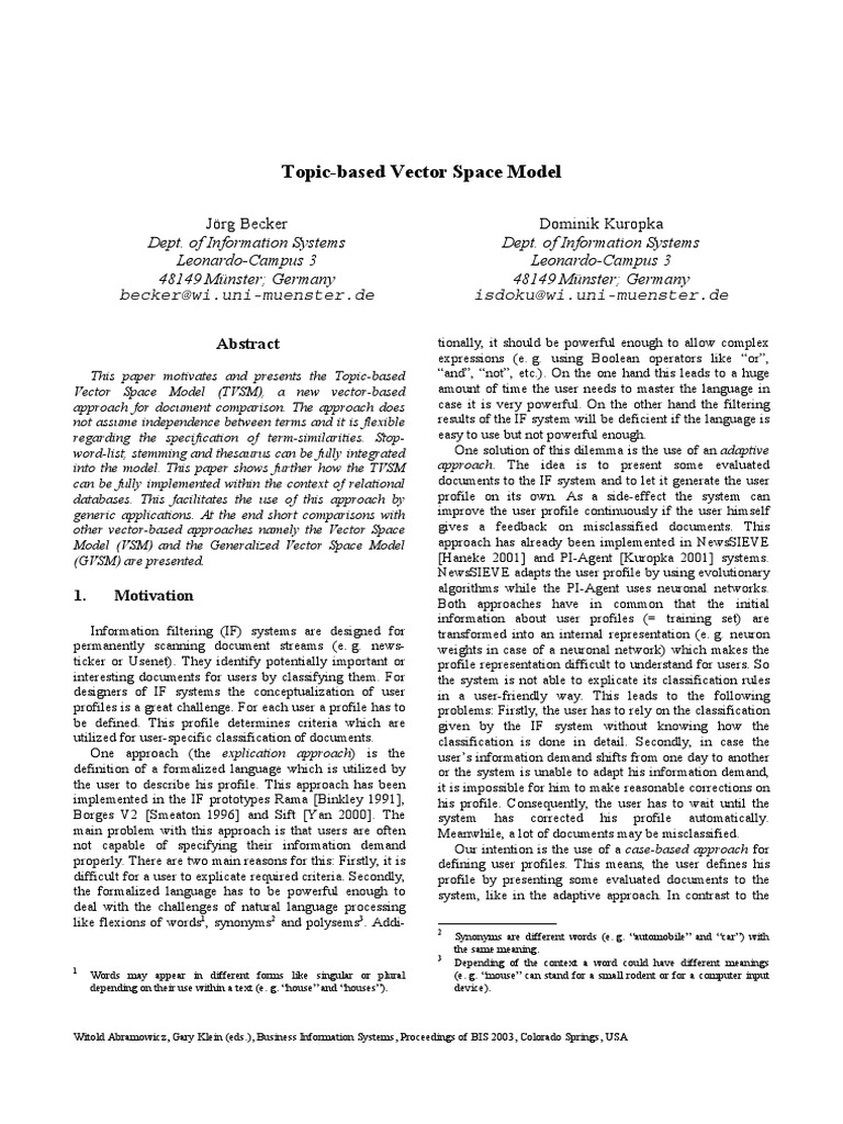 An Adaptive Case-Based Approach to User Profiling in Information Filtering Systems Using a Topic ...