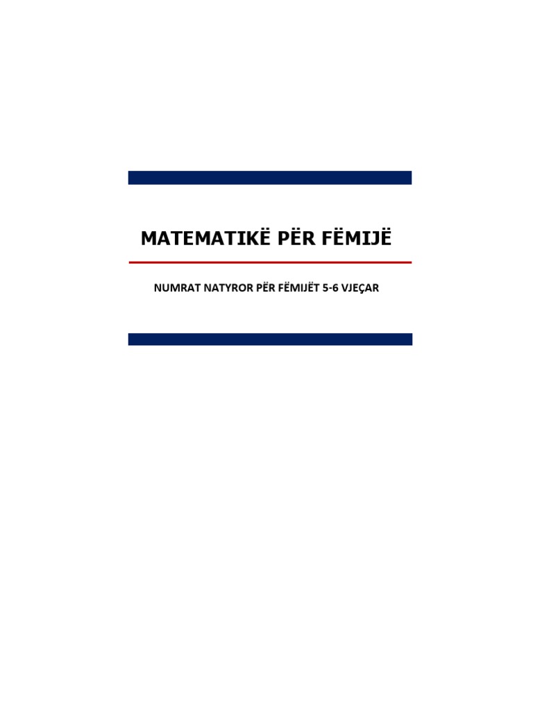 Numrat Natyral Per Femije PDF | PDF