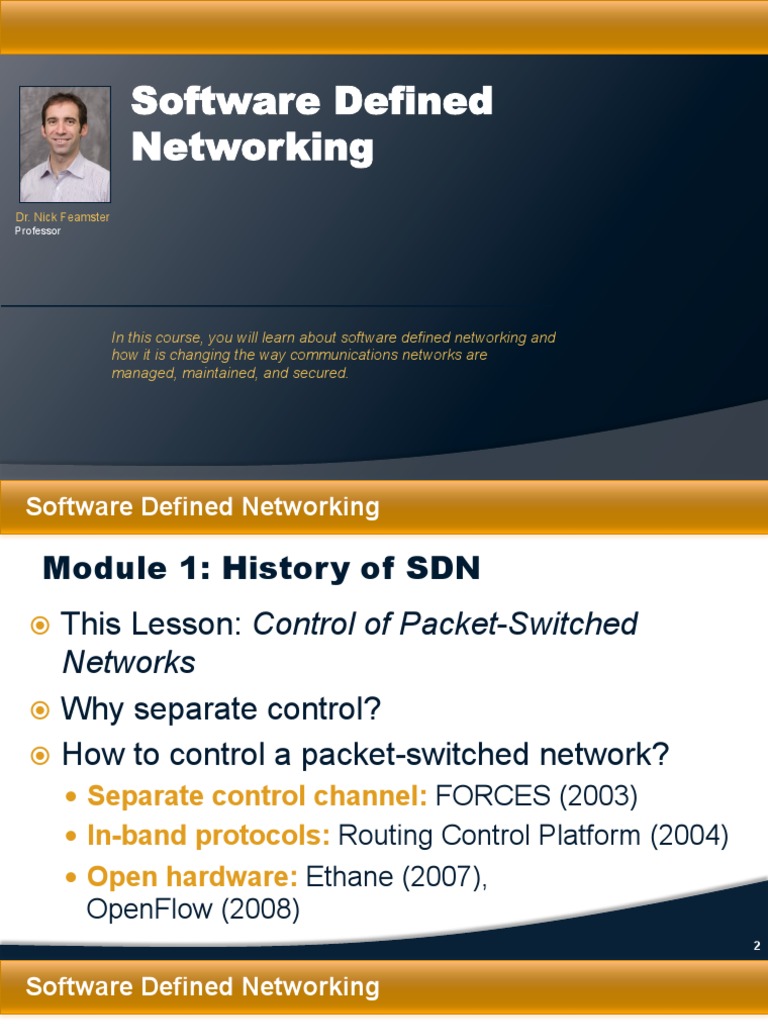 Software Defined Networking | PDF | Computer Network | Network Architecture