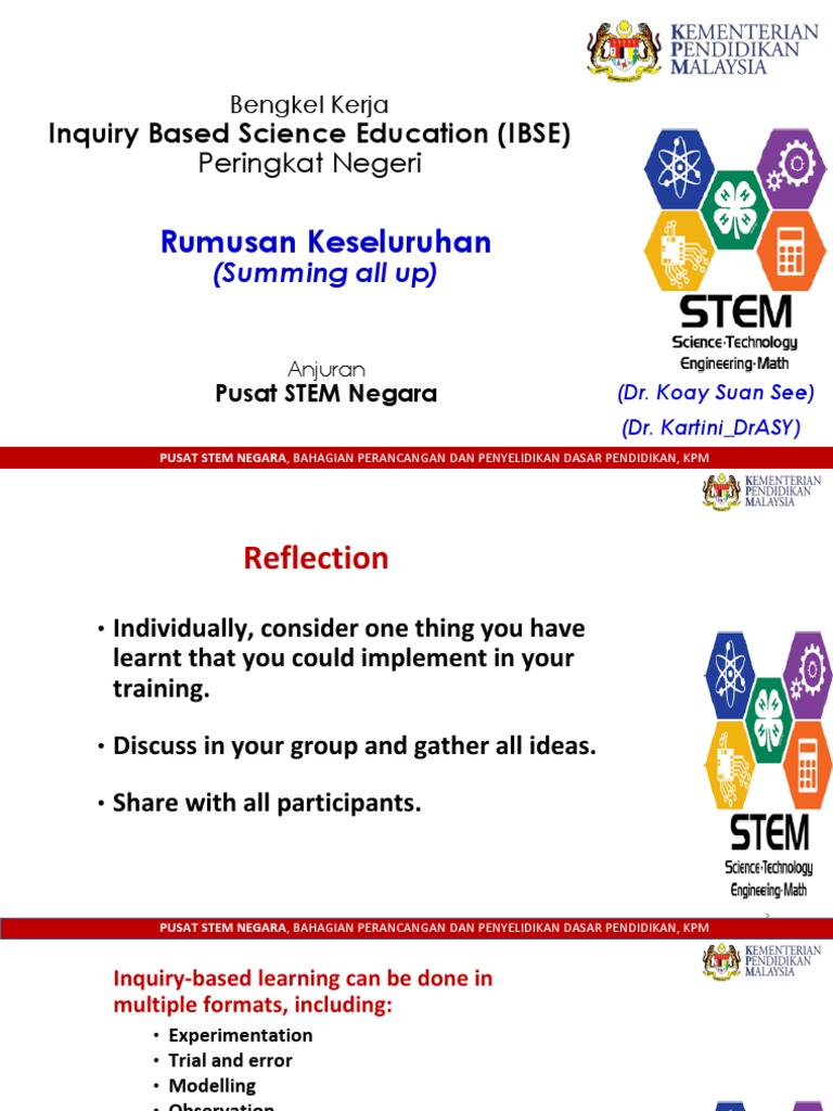 Rumusan Keseluruhan: Inquiry Based Science Education (IBSE) | PDF | Inquiry Based Learning ...