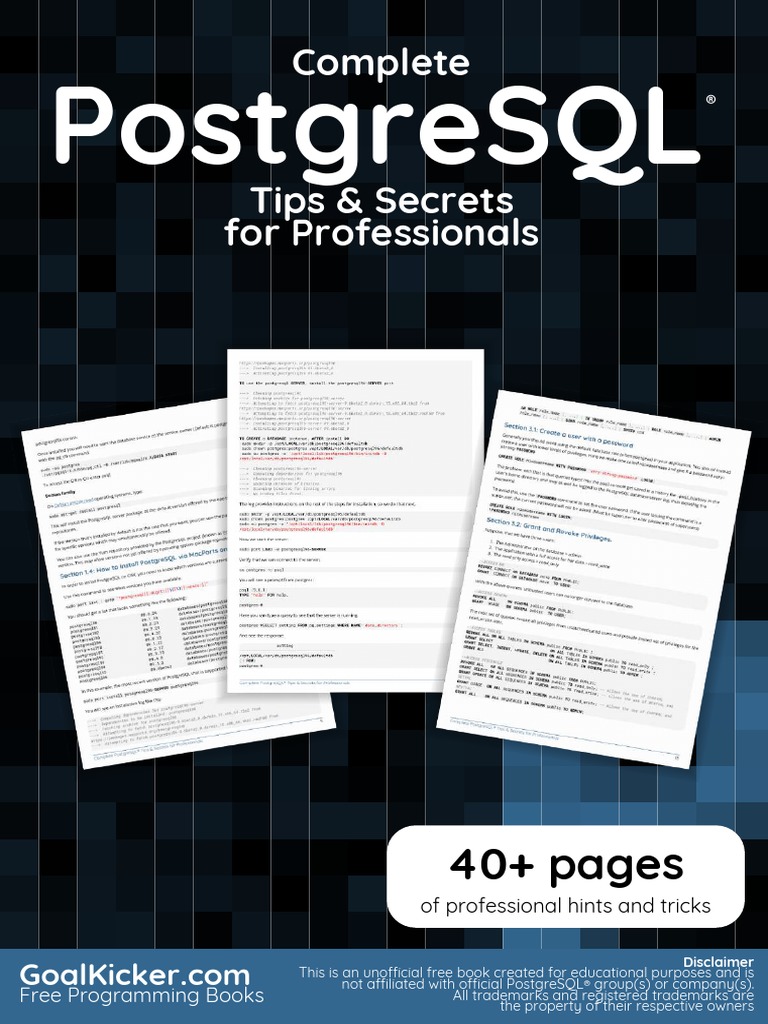Postgresql: Complete | PDF | Postgre Sql | Computer Data