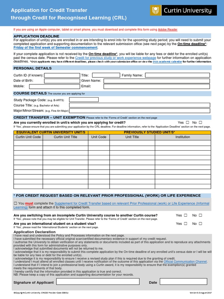 Application For CRL | PDF | Academia | Behavior Modification