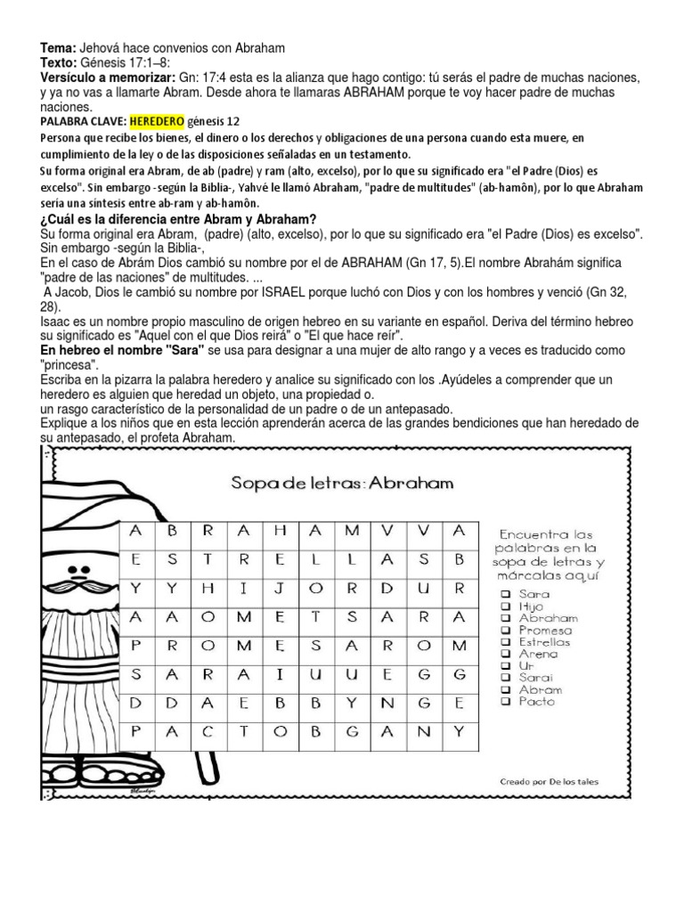 Significado de Abraham en la Biblia | PDF