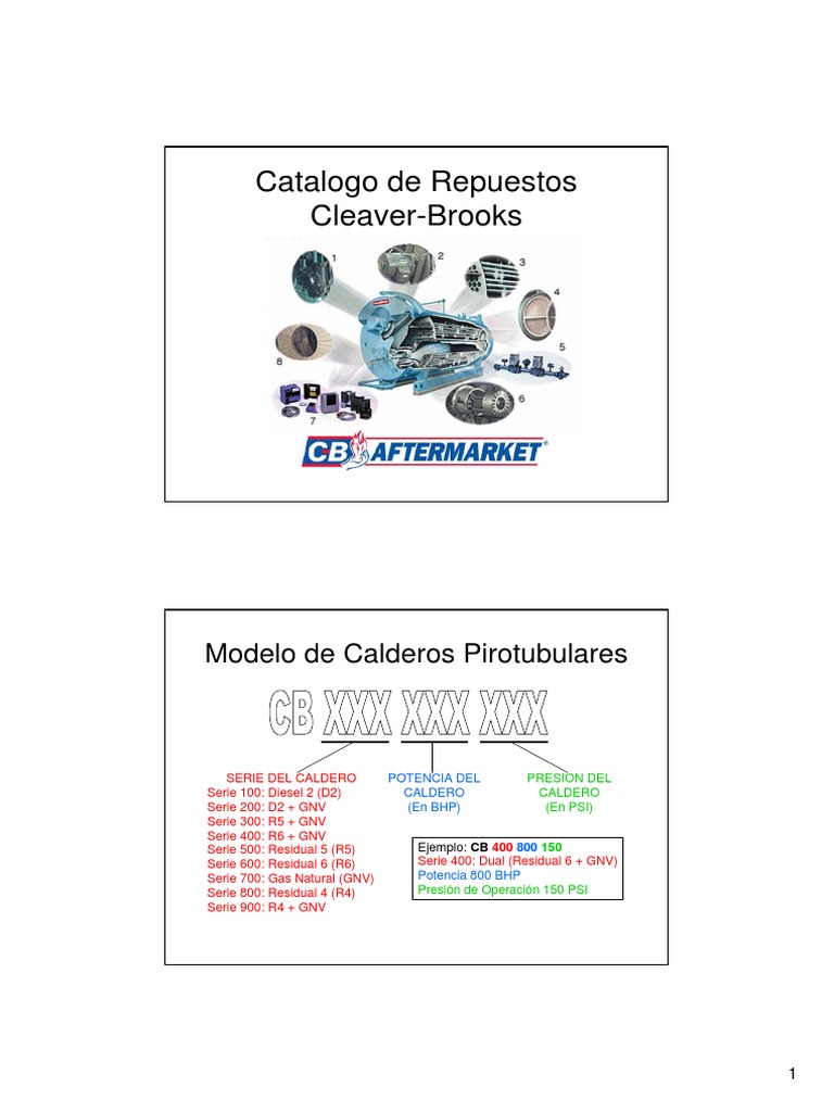 Repuestos Cleaver Brooks PDF | PDF