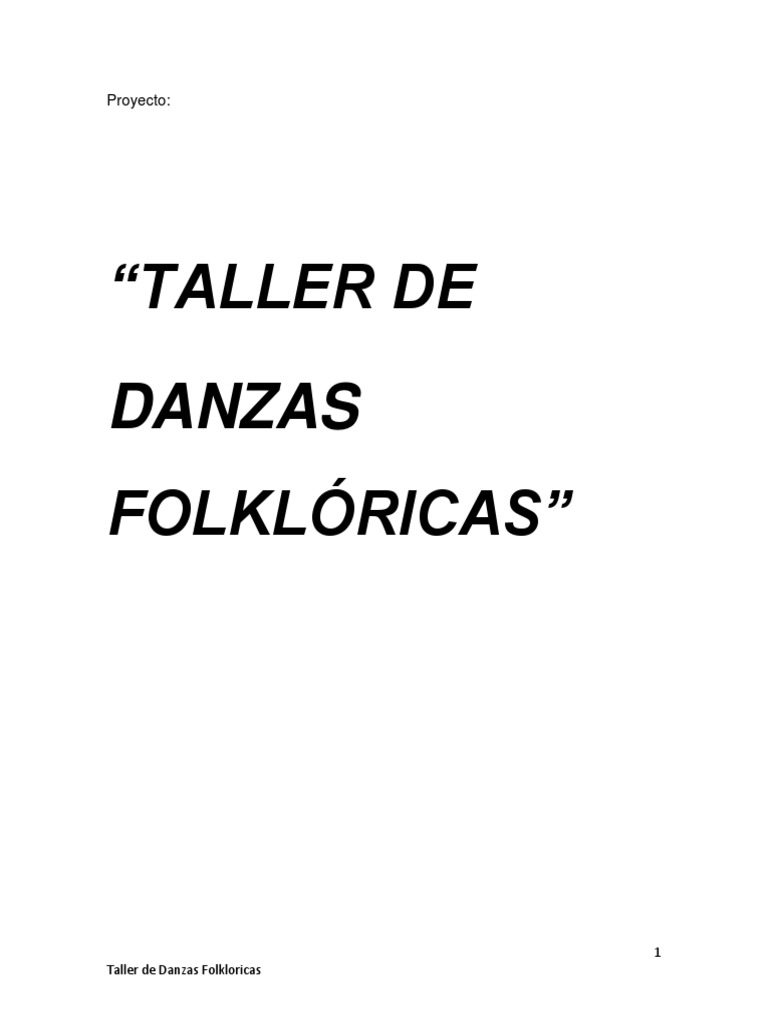 Taller Folklore | PDF | Bailes | Sicología