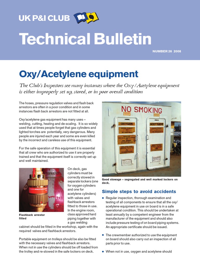 Oxy Acetylene Equipment | PDF | Gases | Mechanical Engineering