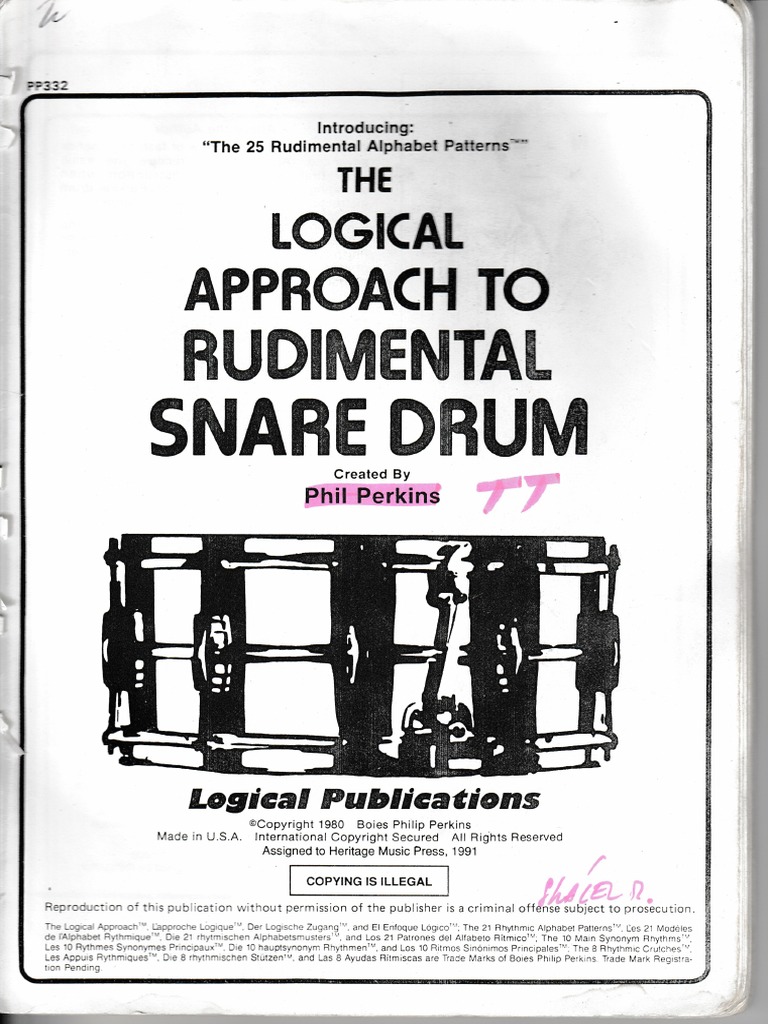 The Logical Approach To Rudimental Snare Drum-151854939 PDF | PDF