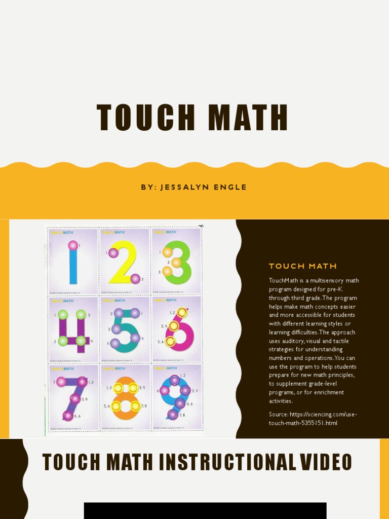 231 Touch Math Presentation | PDF | Pedagogy | Neuroscience