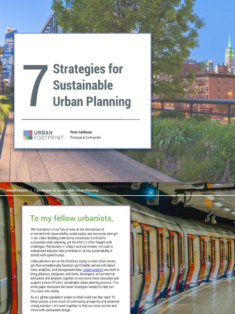 7 Strategies For Sustainable Urban Planning Final2 | PDF | Scenario ...