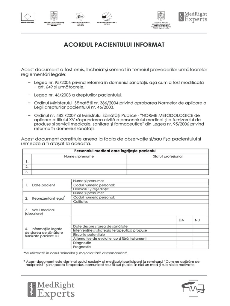 Acordul Pacientului Informat