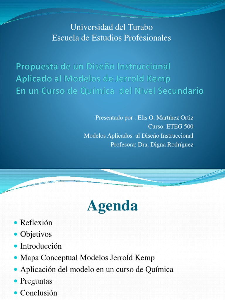Modelo Instruccional de Jerrold Kemp | PDF | Evaluación | Aprendizaje