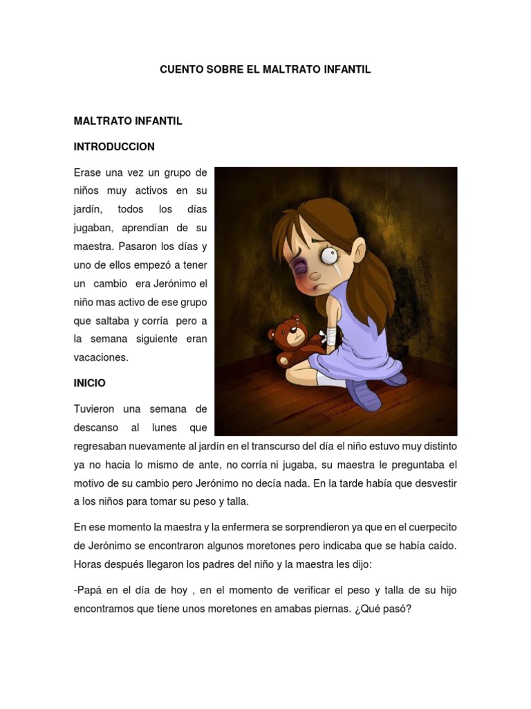 Cuento Sobre El Maltrato Infantil | PDF | Abuso infantil