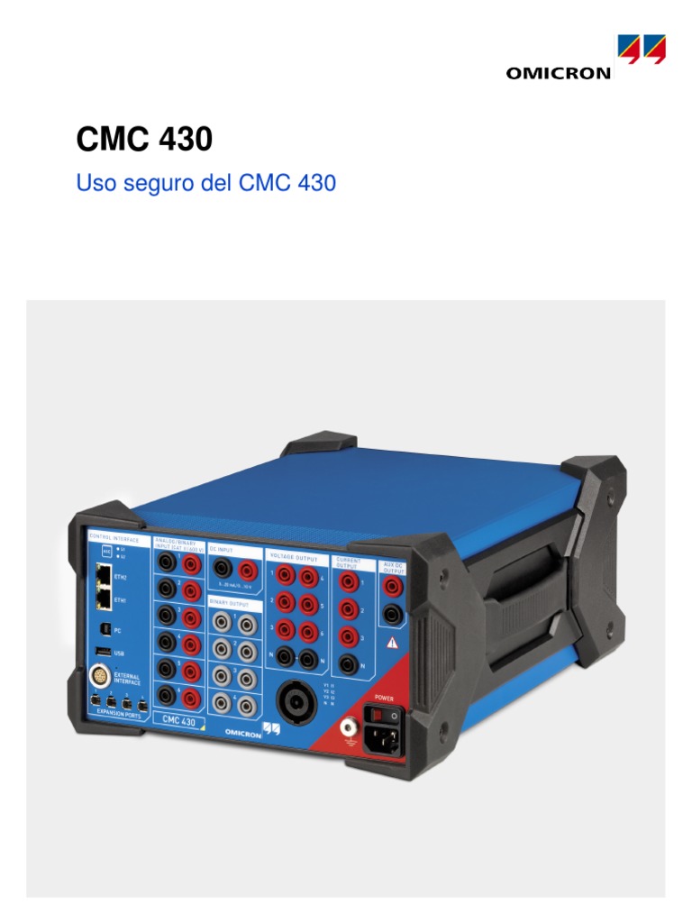 CMC 430 Safe Use Esp | PDF | Corriente eléctrica | Software