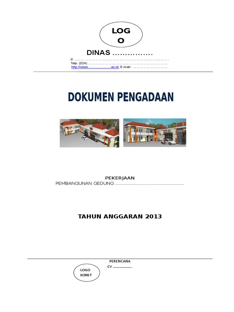 Contoh Dokumen Pengadaan Barang Dan Jasa | PDF