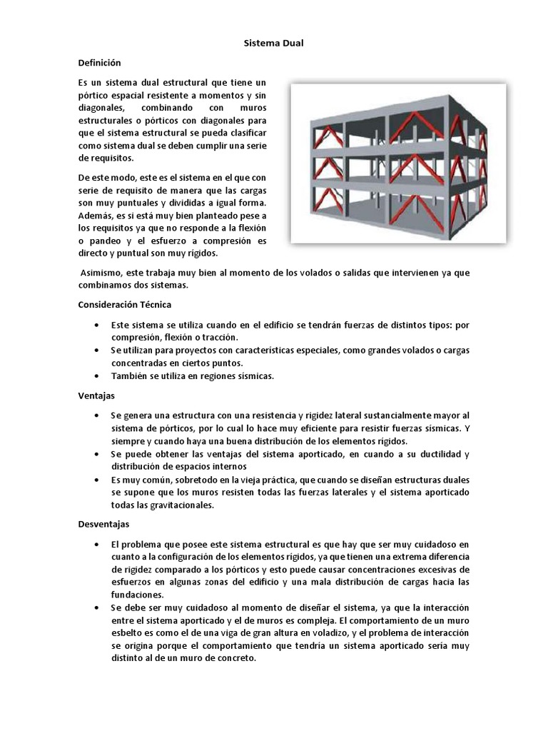 Sistema Dual y Combinado Estructural | PDF | Pandeo | Science
