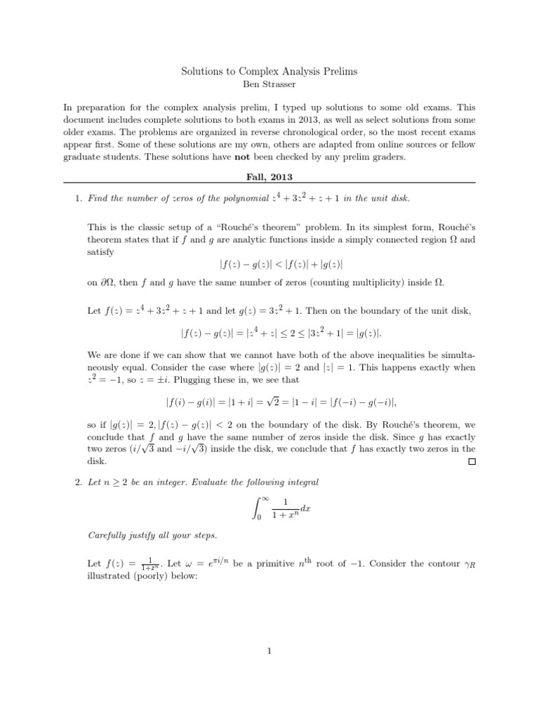 Tristan Needham - Visual Complex Analysis | PDF | Analytic Function | Integer