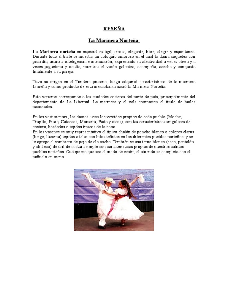 Reseña Marinera | PDF