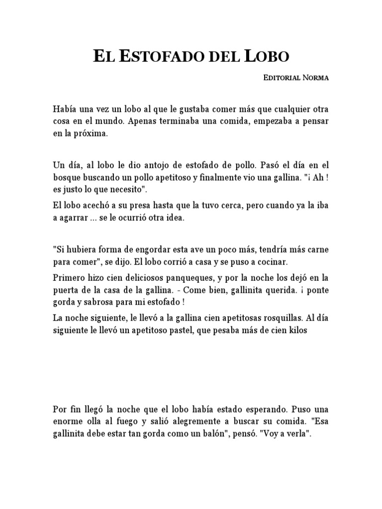 El Estofado Del Lobo | PDF