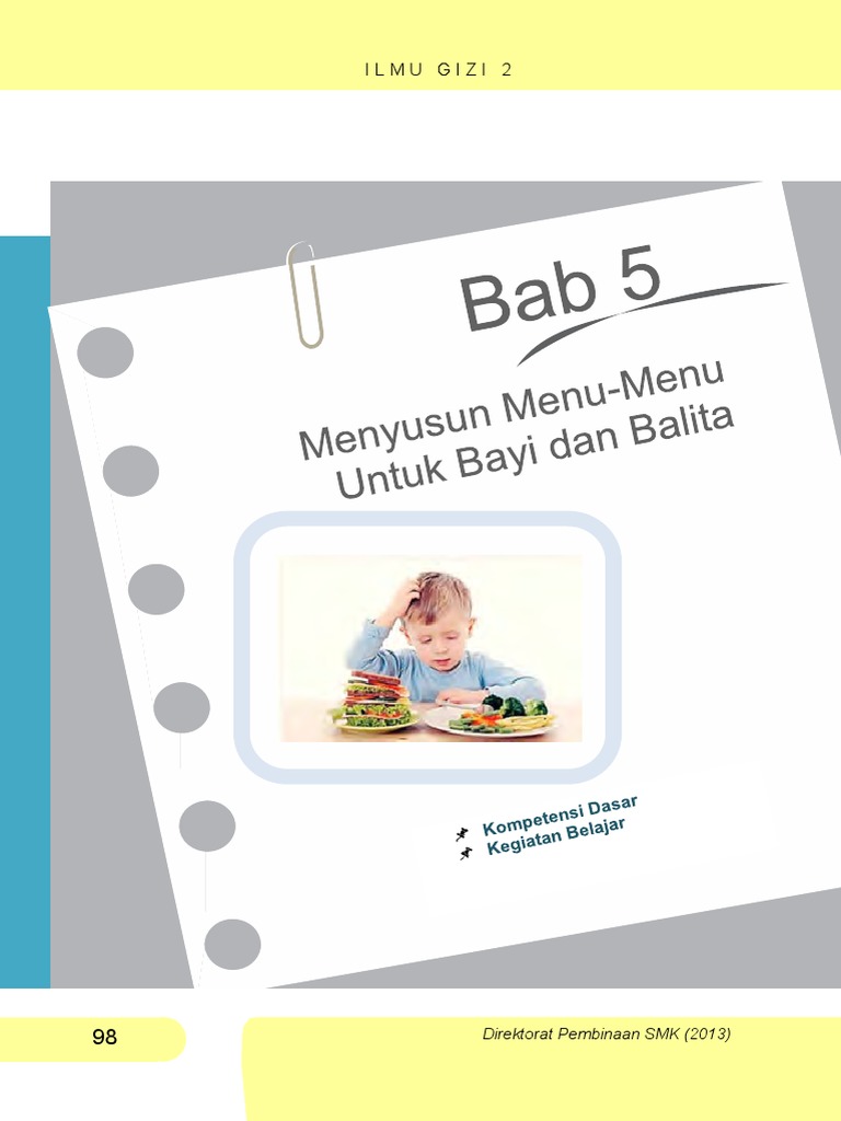 Menyusun Menu Untuk Bayi Dan Balita | PDF