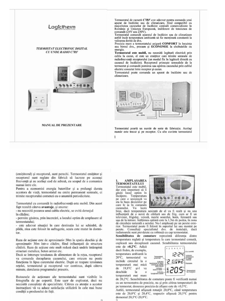 Manual - Termostat LOGICTHERM | PDF