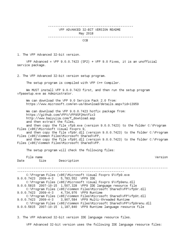 Readme | PDF | Computer File | Microsoft Windows