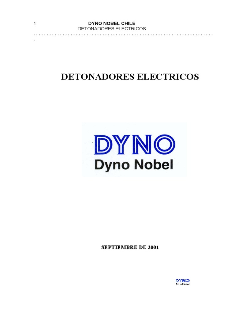 Detonadores Electricos | PDF | Resistencia Eléctrica y Conductancia ...