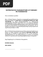 Sample Tagalog Authorization | PDF