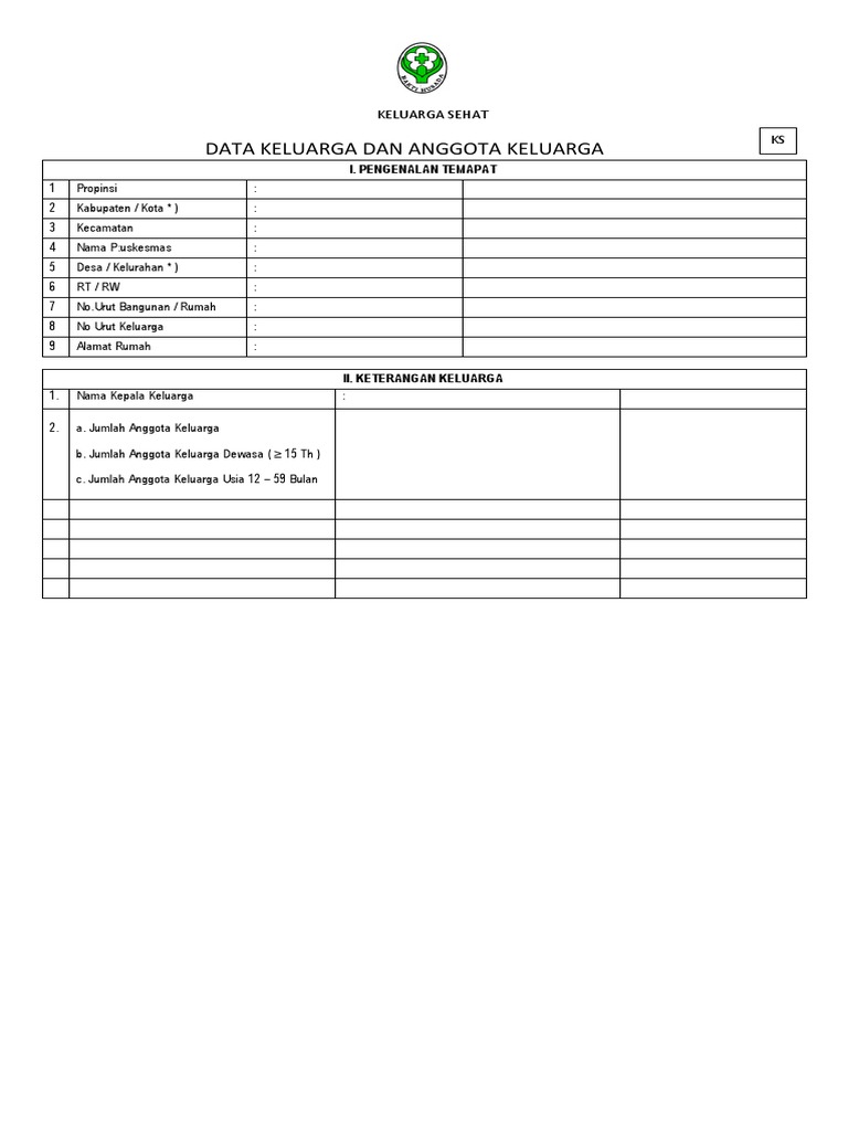 Format Pendataan Pis PK 2018 | PDF