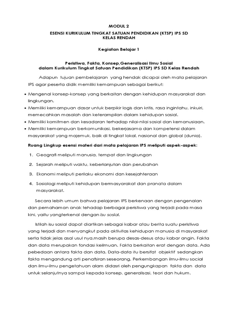 MODUL 2 Pendidikan IPS | PDF