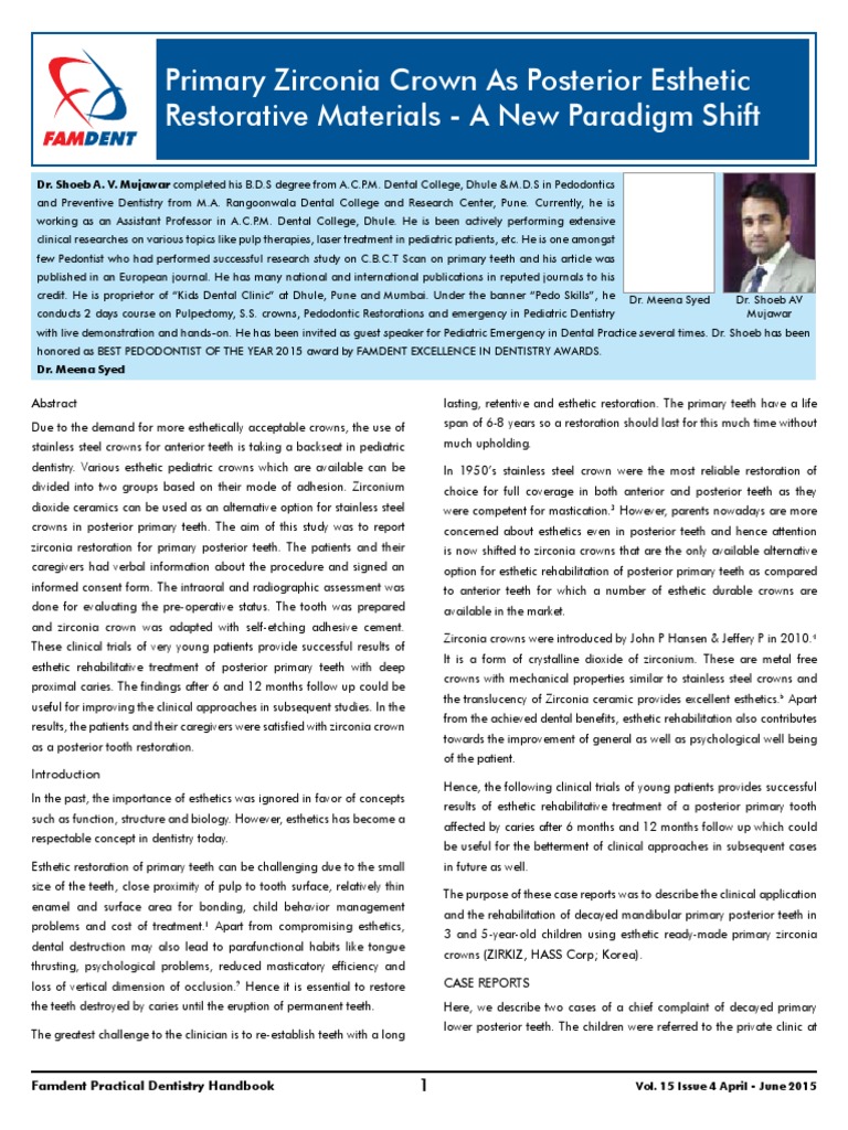 Dr. Shoeb Mujawar | PDF | Human Tooth | Mouth