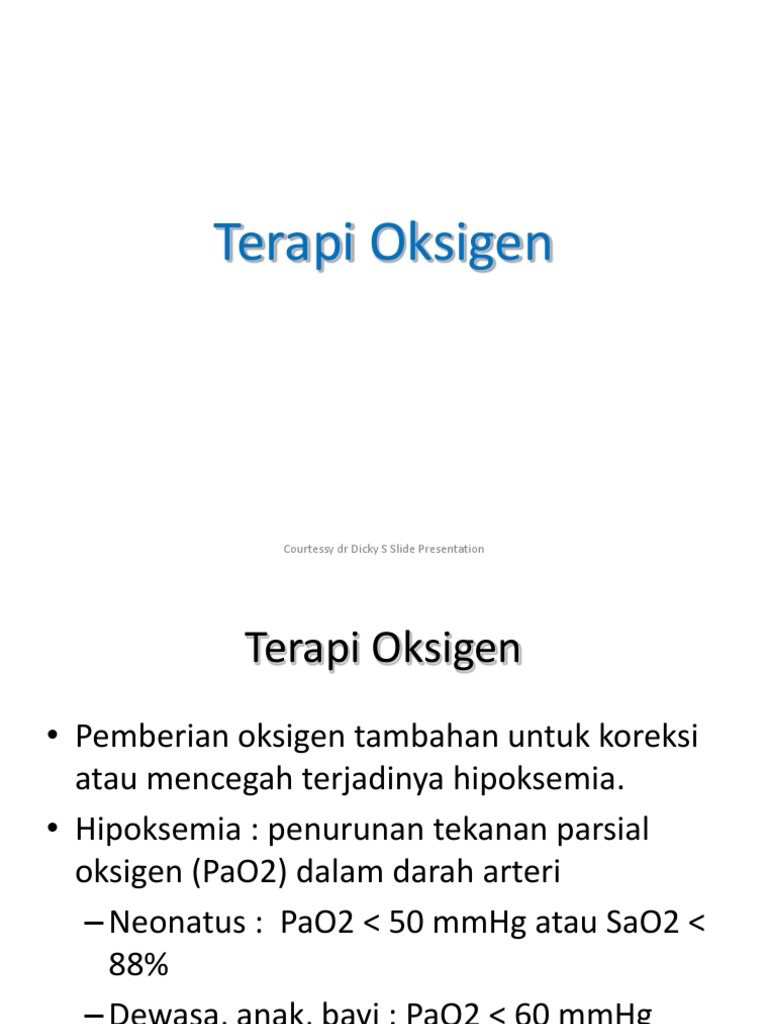 Terapi Oksigen | PDF