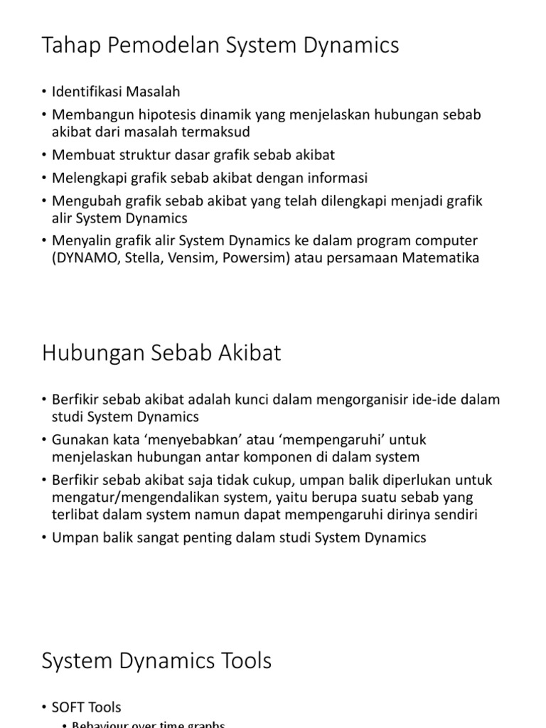 System Dynamics Tools | PDF