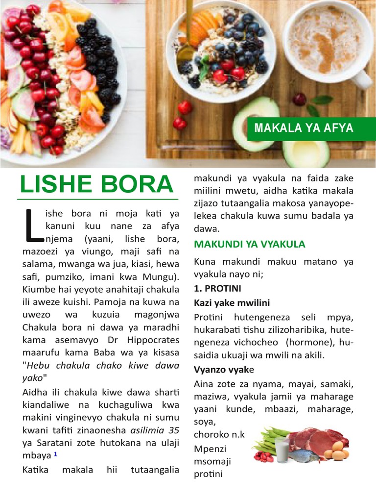 Lishe Bora | PDF
