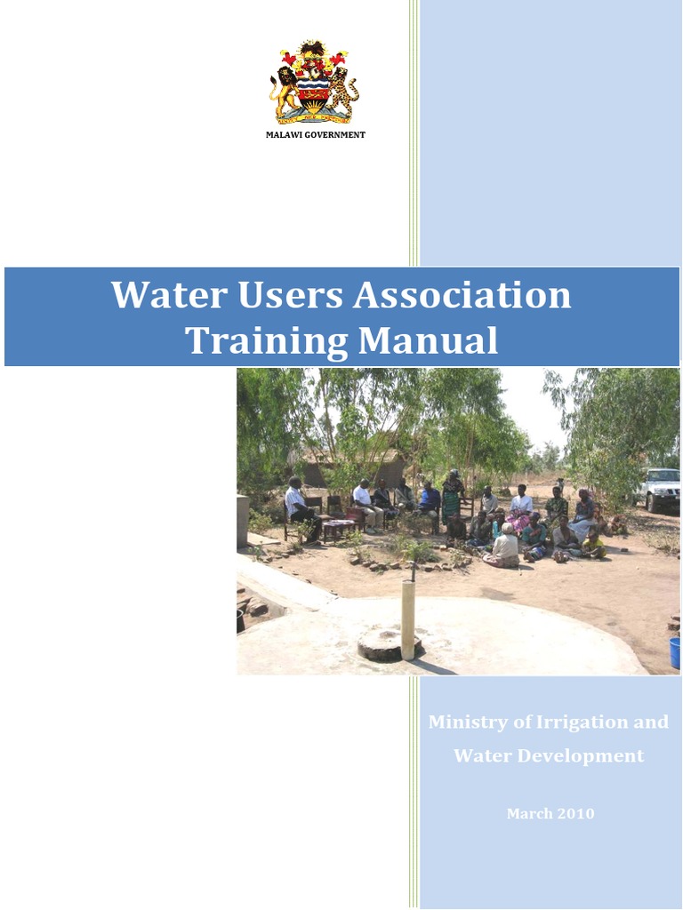 WUA Manual First Edition - Final | PDF | Cooperative | Water Supply