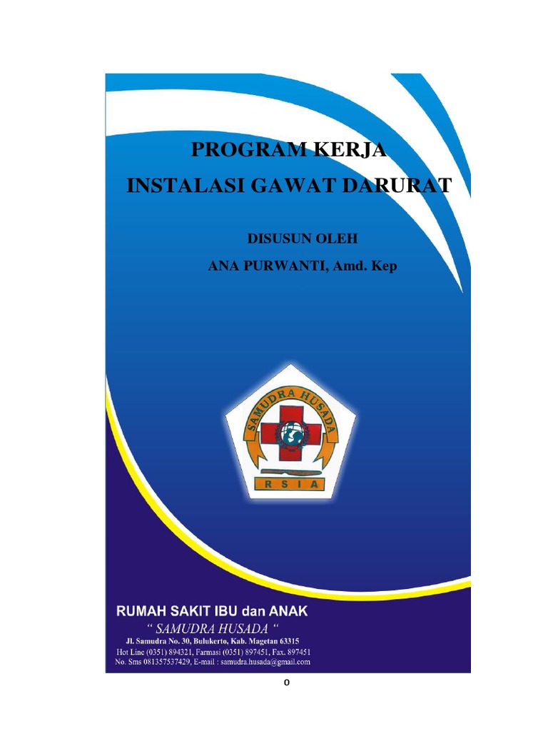 Program Kerja Igd | PDF