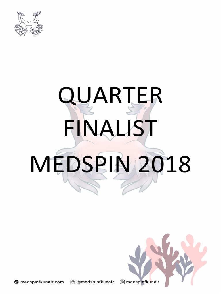 .Quarterfinalist Medspin 2018 | PDF