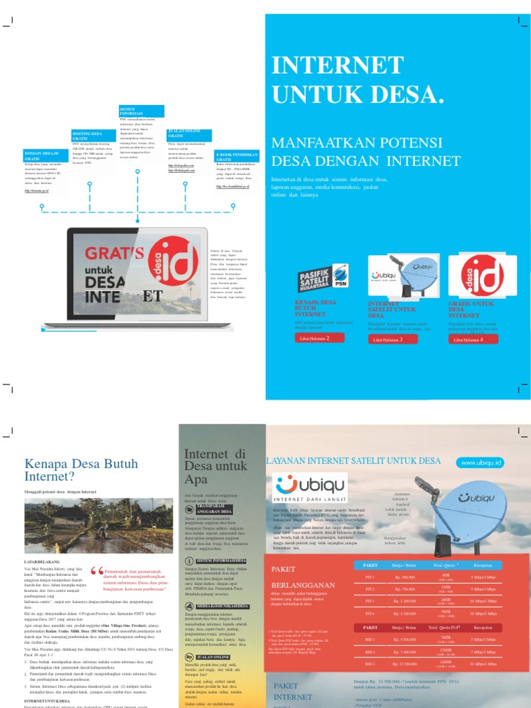 Brosur Internet Untuk Desa PDF | PDF