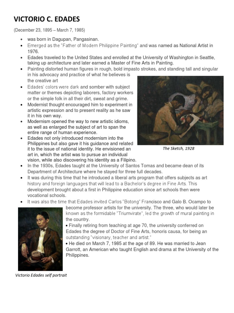 Victorio Edades | PDF | Paintings
