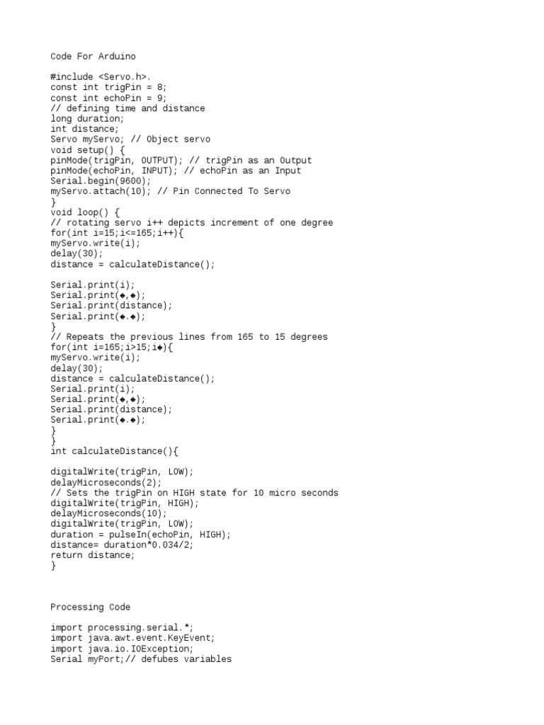 Arduino Sensor Code and Processing | PDF | Trigonometric Functions ... Arduino Sensor Code and Processing | PDF | Trigonometric Functions ...