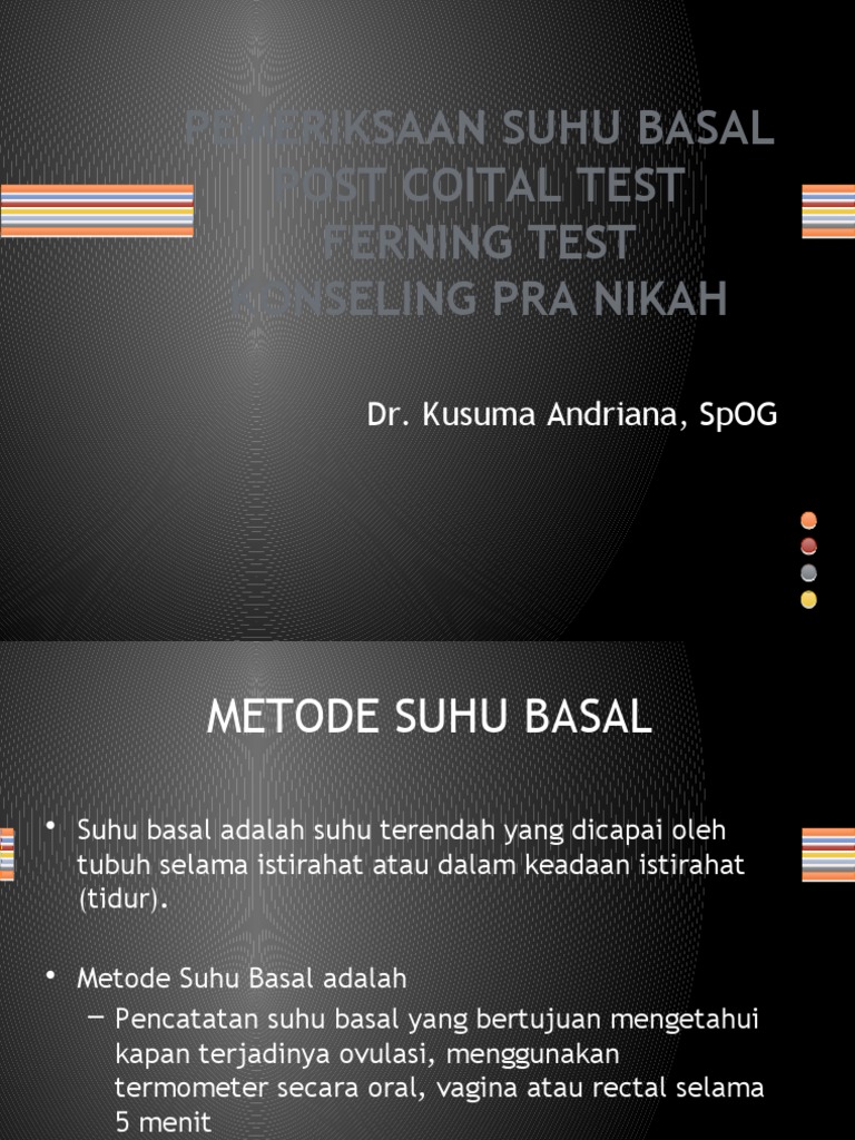 Skill Pemeriksaan Suhu Basal DLL - 204800639 | PDF