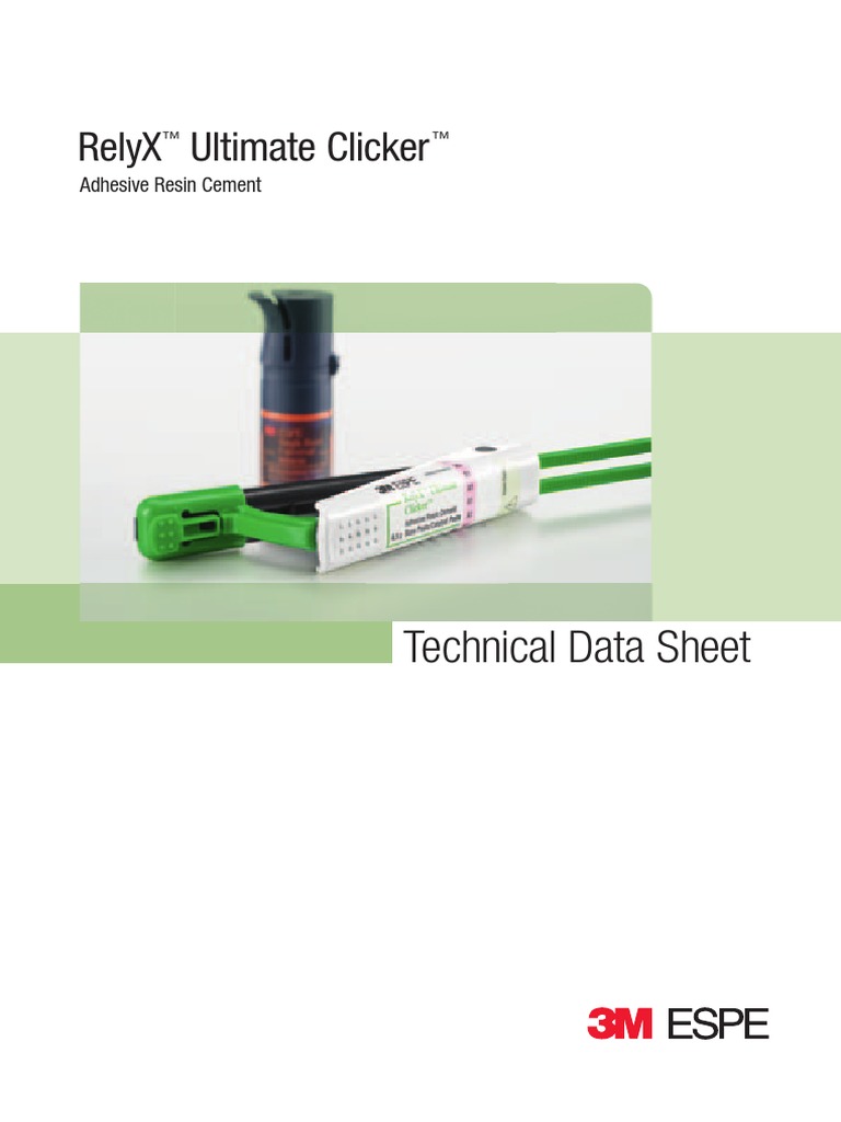 RelyX Ultimate Clicker TDS INT PDF | PDF | Adhesive | Materials