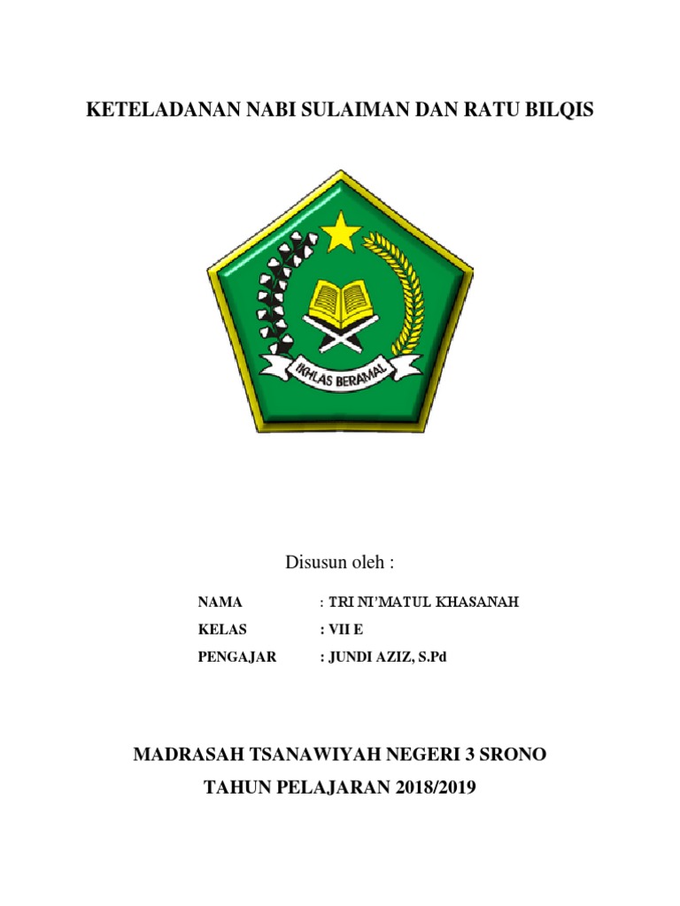 Cover MTSN 3 Srono | PDF