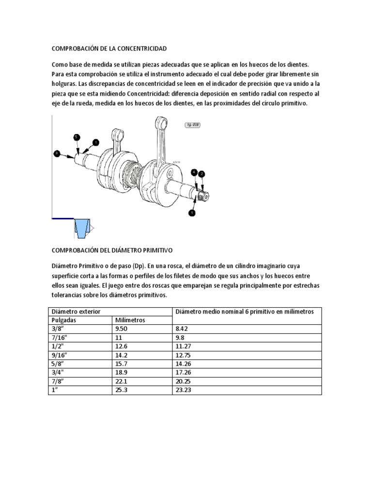 Comprobación de La Concentricidad | PDF | Tolerancia de ingeniería ...