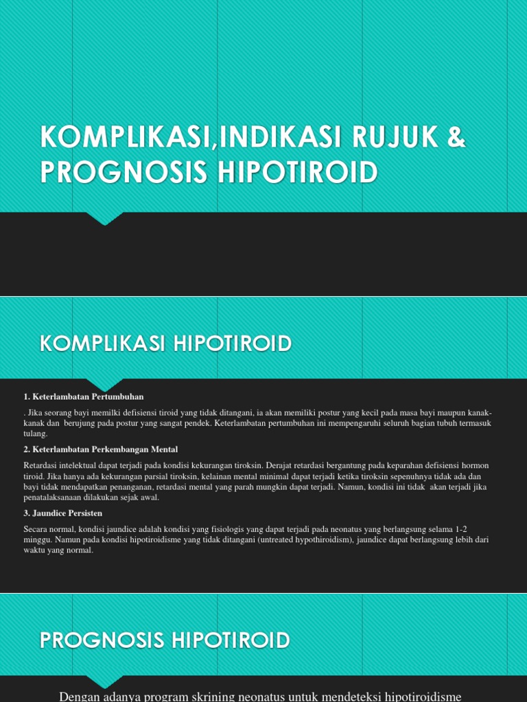 Prognosis, Komplikasi & Indikasi Rujukan HK | PDF